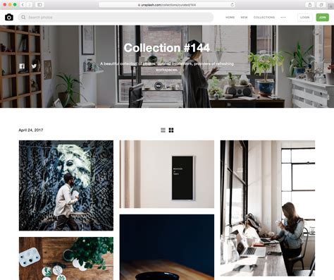 The Unsplash API PitchWall