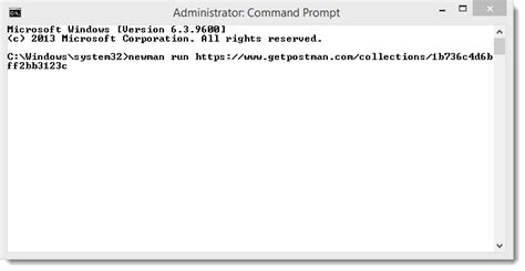 steps to running collection using newman in postman