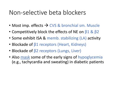 Beta Adrenergic Blockers Pptx
