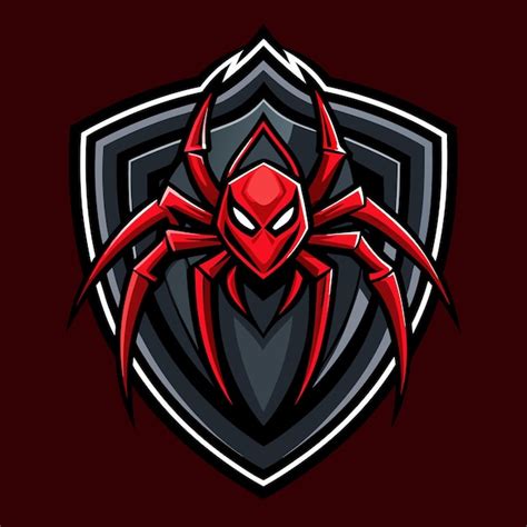 Premium Vector Red Spider Mascot Logo Design