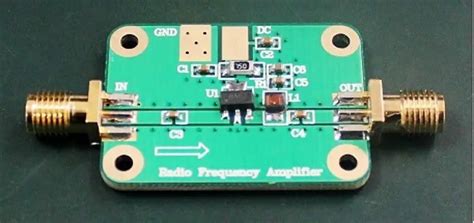 MHz GHz DB Gain DB Fluctuations DBm Output RF Broadband Amplifier In Amplifier From