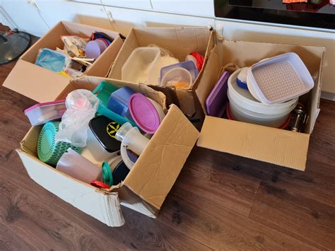 To Bless New Real Tupperware 4 Boxes Furniture And Home Living