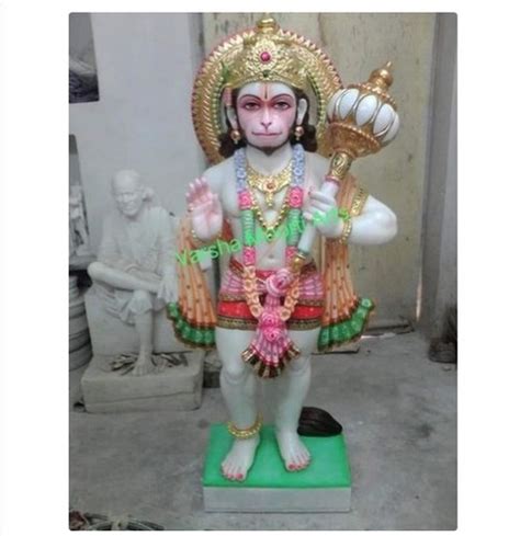 Easy To Clean Multicolour Gold Plated Hanuman Statue At Best Price In Jaipur Varsha Moorti Art