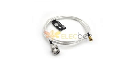 20pcs Female Smb 180 Degree Cable Connector To Bnc Straight Male With