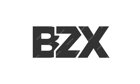 Premium Vector Bzx Logo Design Template With Strong And Modern Bold Text Initial Based Vector