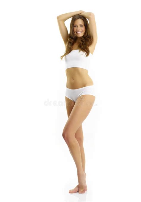 Sexy Jonge Slanke Vrouw Met Mooi Perfect Lichaam Stock Foto Image Of