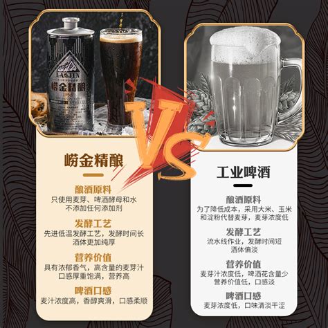 崂金精酿黑啤酒新鲜灌装崂山水原浆鲜啤厂家直发1l12罐整箱虎窝淘