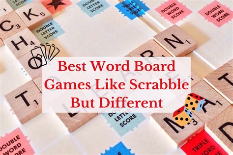 Best Word Board Games Like Scrabble But Different