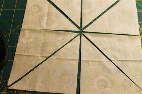 lilyquilt half square triangles tutorial eight at a time