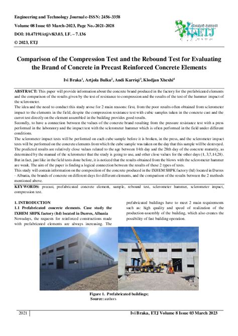Pdf Comparison Of The Compression Test And The Rebound Test For Evaluating The Brand Of
