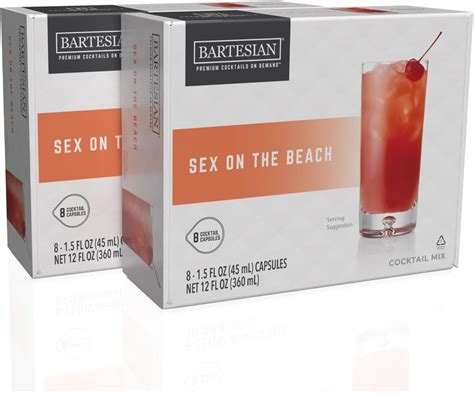 Bartesian 16 Pack Sex On The Beach Mixer Capsules For Cocktail Machine