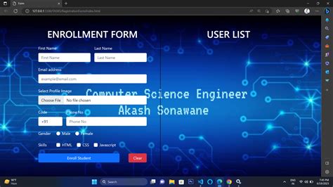 Github Akashpatil Lgm In This Internship Develope A Ragistration