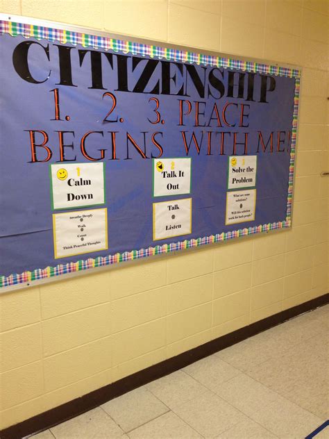 My Citizenship Bulletin Board November Elementary School Counselor