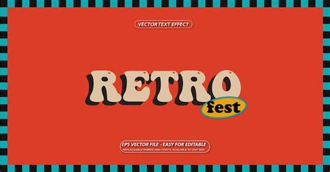 Premium Vector Retro Vintage Classic Editable Text Effect