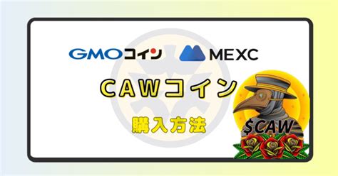 仮想通貨cawコインの買い方を画像つきで解説【gmoコイン＆mexc】 Michibablog