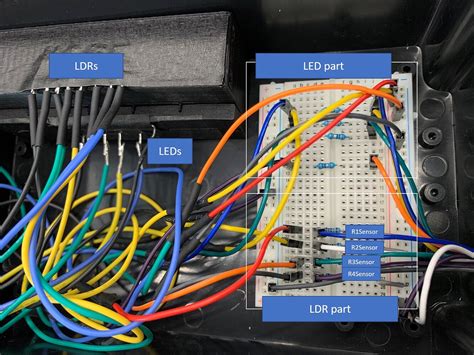 problem with multiple ldr sensor readings leds and multiplexing