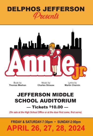 Delphos Jefferson Presents Annie Jr Delphos Area Chamber Of Commerce