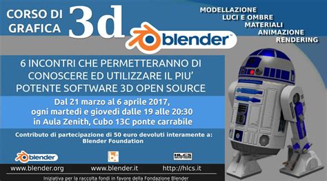 Corso Base Di Grafica 3D Con Blender Hacklab Cosenza Centro Di