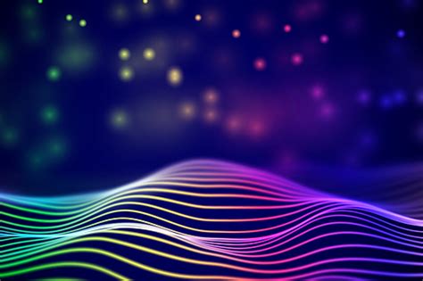 3d 사운드 파도 입자 부동입니다 데이터 추상 시각화입니다 3차원 형태에 대한 스톡 벡터 아트 및 기타 이미지 3차원 형태 가리키기 가상현실 Istock