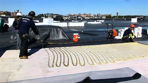 Fleeceback 115m Epdm Attachment With Carlisle Fast 100 Adhesive With