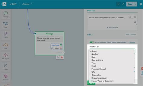 How To Add User Input Element Sendpulse