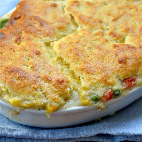 Cornbread Chicken Pot Pie Casserole