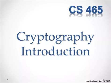 PPT Cryptography Introduction PowerPoint Presentation Free Download ID 5583887