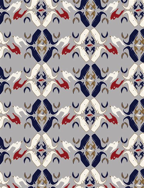 intro to textiles repeat pattern project behance