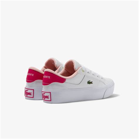 Buy Womens Ziane Platform Leather Trainers Lacoste Uae