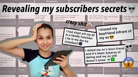 Reacting To My Subscribers Secrets💀🤭 Revealing My Secrets Crazy