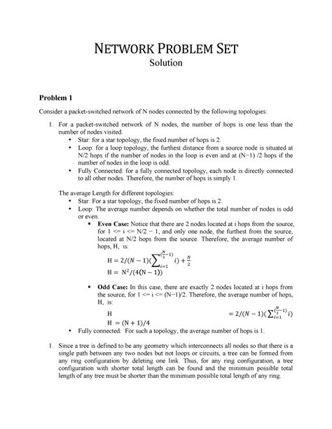 Q SOLN UTC NETWORK PROBLEM SET Solution Problem Consider A Studocu