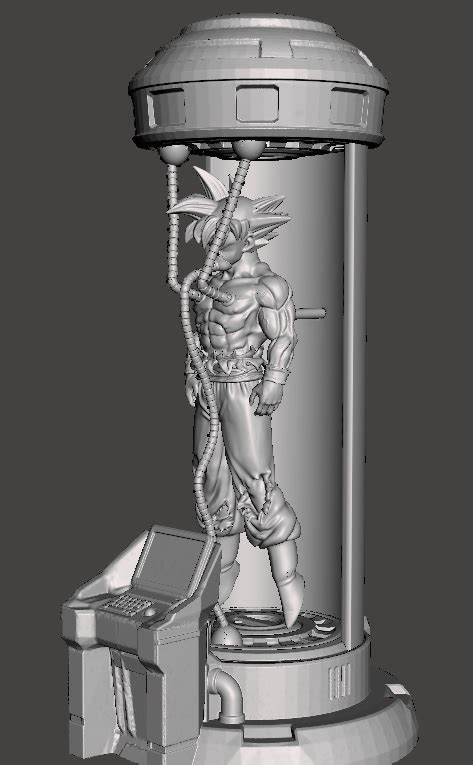 Archivo STL Figura Lampara Goku Capsula De Recuperacion Dragon Ball Z