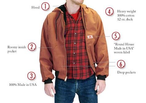 100 American Made Brown Duck Jacket Hooded Made In Usa 12 Oz Canvas