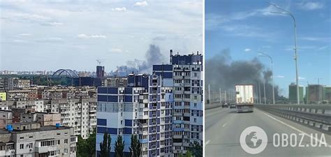 У Києві біля одного з ЖК загорілись автомобілі на парковці стовп диму видно у кількох районах