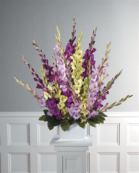Gladiolus Arrangement Arranged By A Florist In Oakland Ia Blossoms