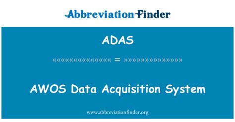 Adas Stands For Awos Data Acquisition System Abbreviation Finder