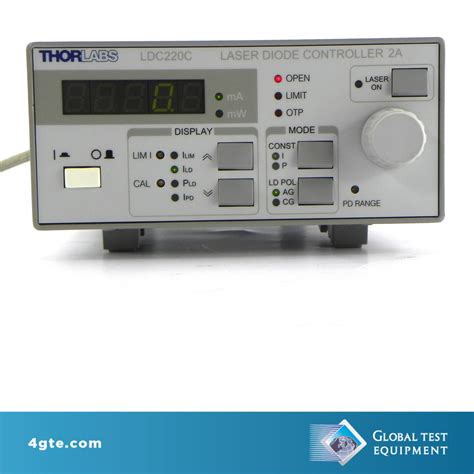 Thorlabs Ldc220c Benchtop Ld Current Controller ±2 A Global Test