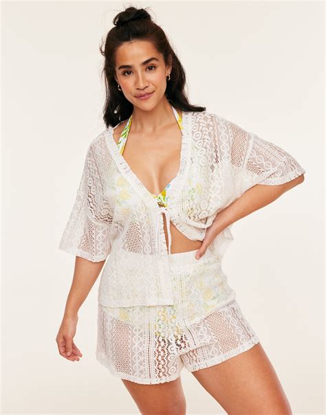 Nika White Plus Top And Short Set 1x Adore Me