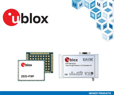 New At Mouser U Blox ZED F9P GNSS Module For Autonomous Vehicles And