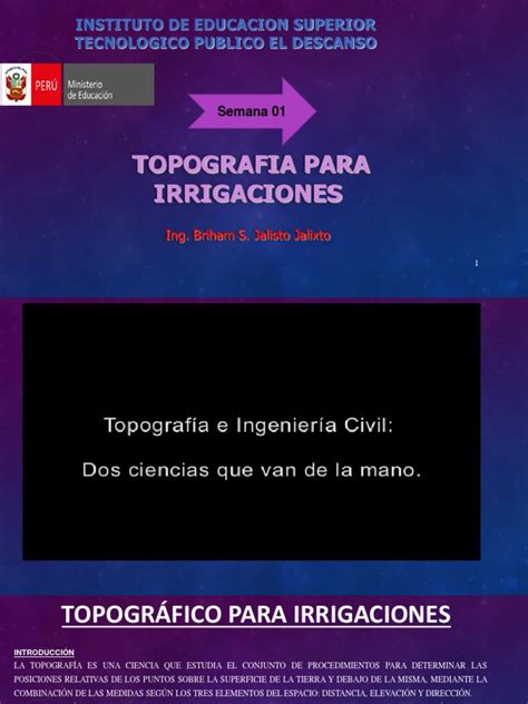 Irrigaciones Y Saneamiento Pdf Topografía Science
