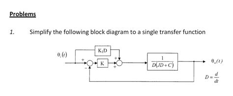 Problems 1 Simplify The Following Block StudyX
