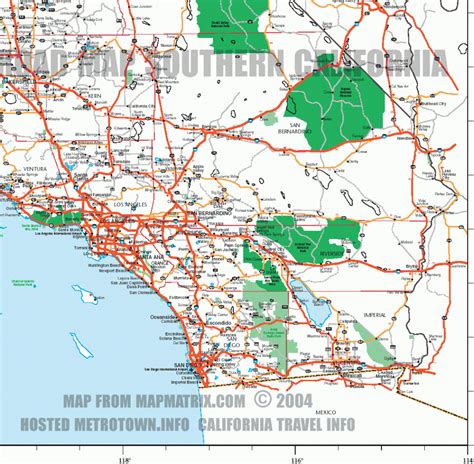 Map Of Southern California Road Map Map London Tourist Attractions
