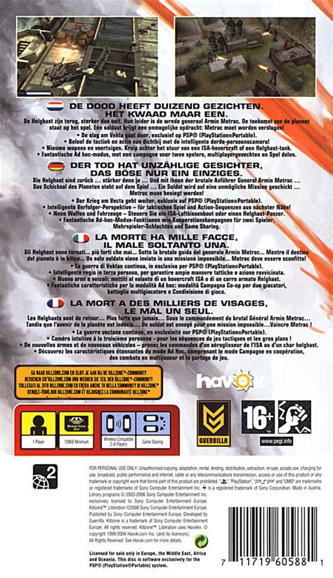 Killzone Liberation Images LaunchBox Games Database