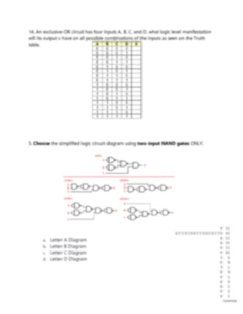 SOLUTION Combinational Logic Gates Practice Quiz Studypool