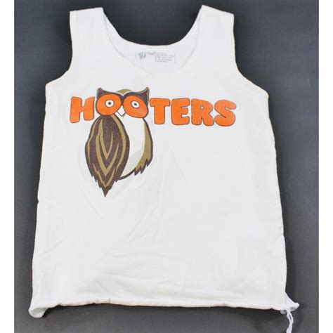 Vintage White Authentic Hooter Girl Chicken Wing X Small Employee Uniform Tank Top Shirt Grailed