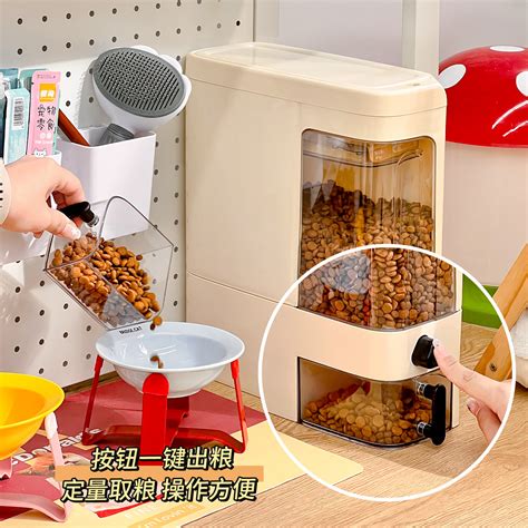 🌟宠物主必备神器 懒小吉大容量猫粮狗粮密封桶🌟 宠物储粮桶 淘宝好物网