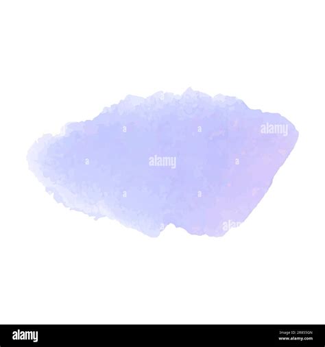 Watercolor Stain Isolated On A White Background Blurry Paint