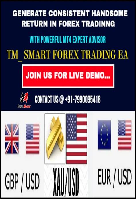 Algorithmic Forex Auto Trading With Tmsmart Forex Trading Ea For Mt4 Charting Software In