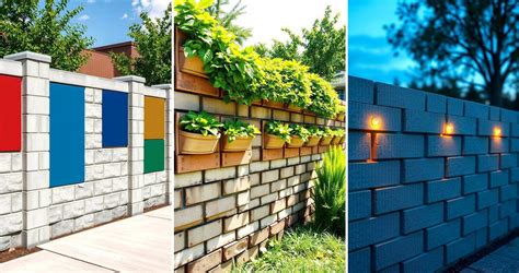 24 Cinder Block Fence Ideas For Affordable Outdoor Privacy