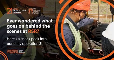 Railway Safety Regulator On Linkedin Rsr21years Railsafety Teamrsr